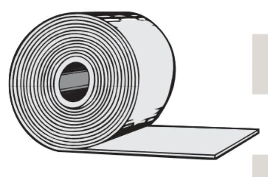 Bande EPDM Parepluie ADHESIVE L=100 - 75 mètres linéaires - Protection ...
